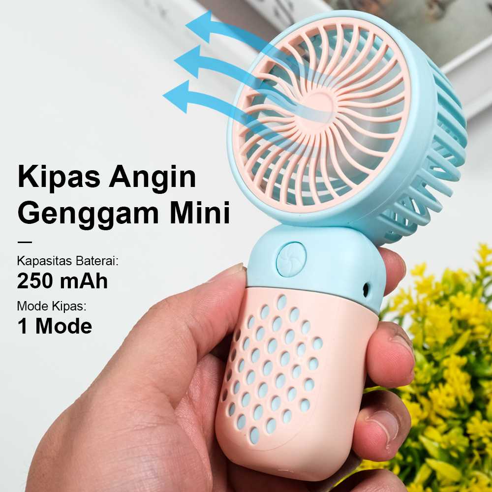 Jual POWER Kipas Angin Mini Genggam Portable Handheld Fan USB