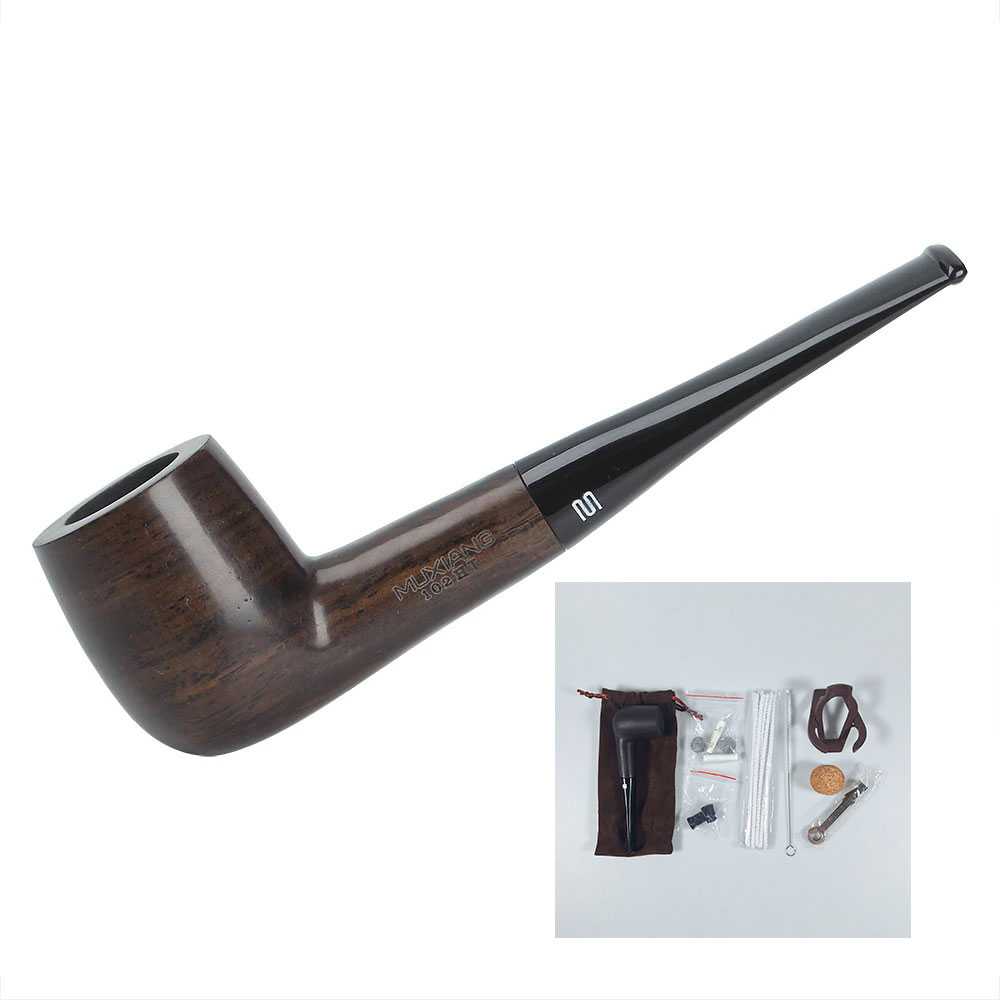 Jual MUXIANG Pipa Rokok Motif Kayu Smoking Tobacco Pipes with