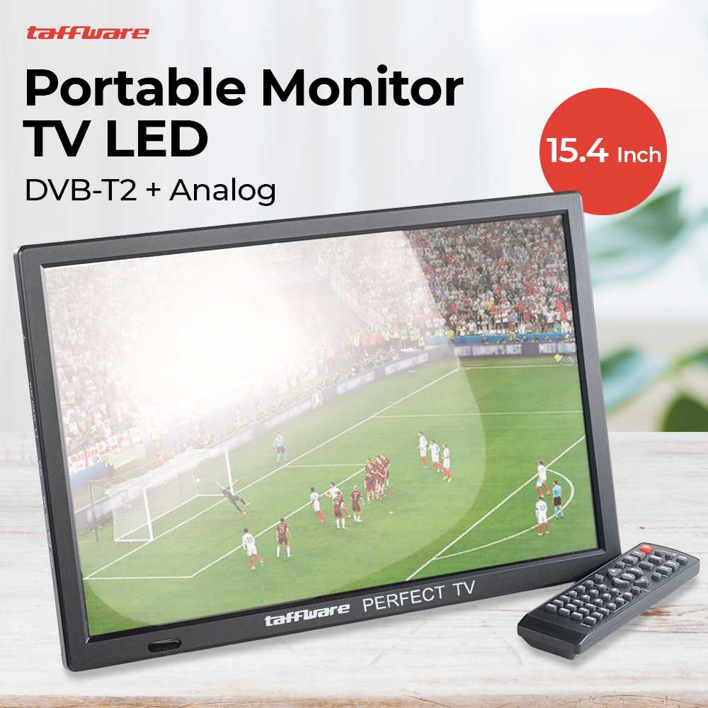 Jual Taffware Portable Monitor TV 15.4 Inch LED HD DVB-T2 Analog