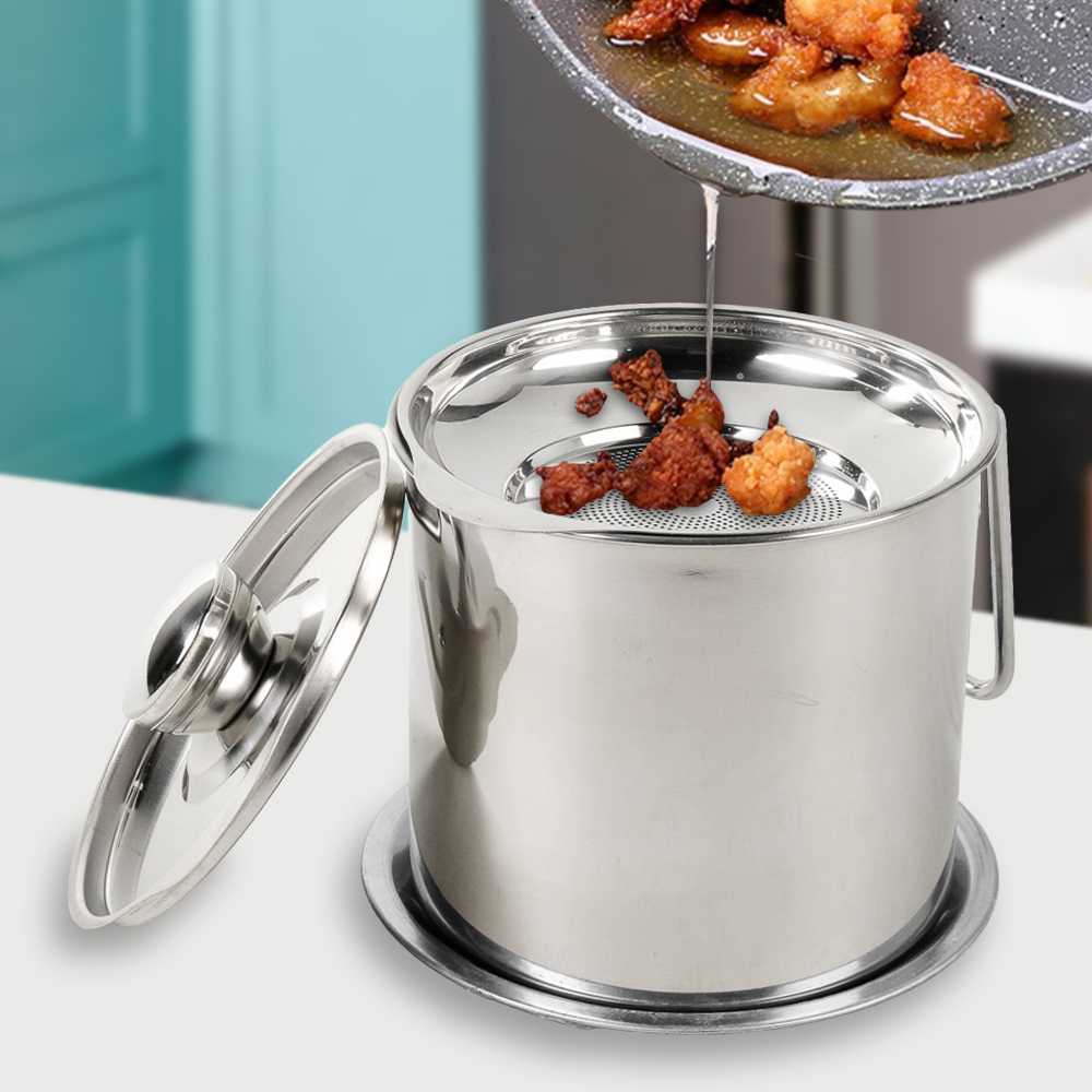 Jual Oil Pot Tempat Saringan Minyak Bekas Stainless 1.3L WMO