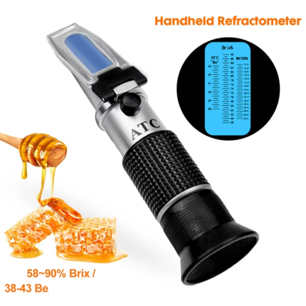 Jual ATC Refraktometer Alat Ukur Madu 3in1 Honey Refractometer