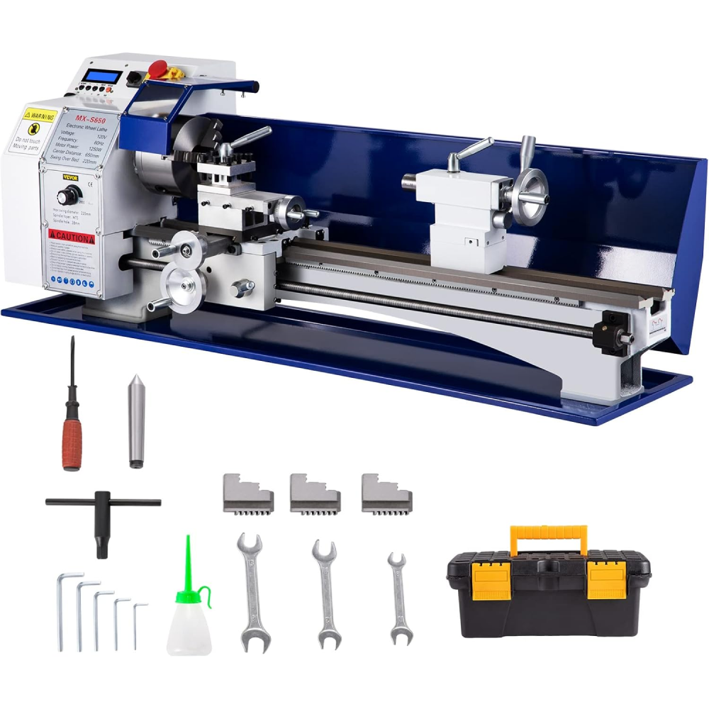 Jual FEVOR Mesin Bubut Mini Lathe Bench High-Power Brushless