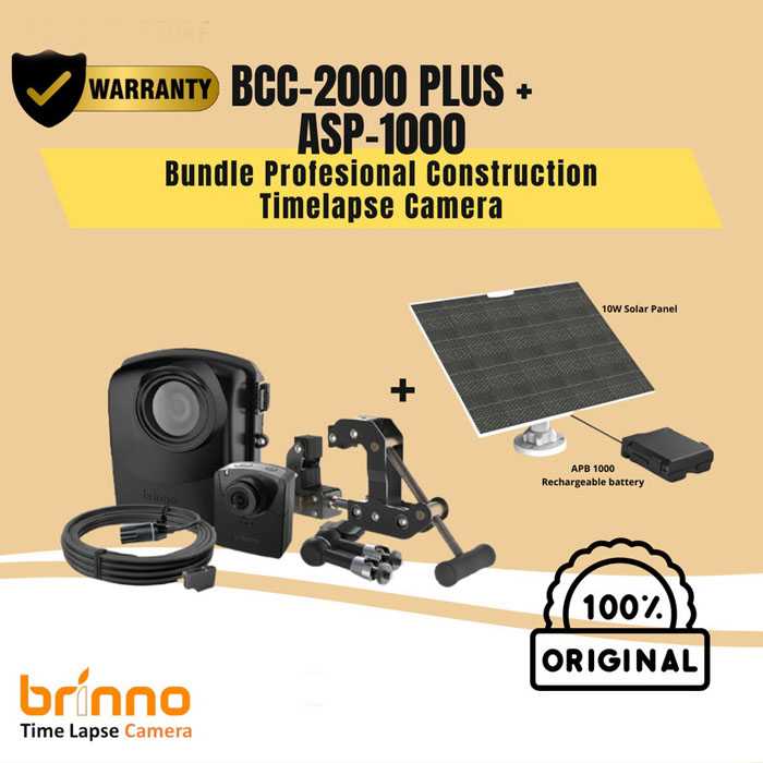 Jual Brinno Paket BCC2000 Plus ASP1000-P TimeLapse Camera Power