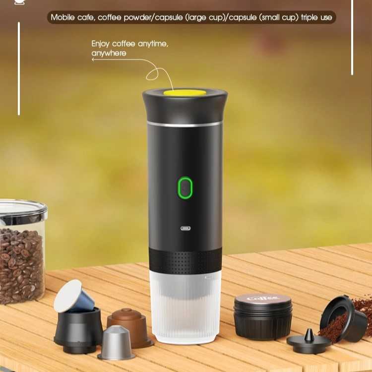 Jual DENOKIN Portable Coffee Maker 3in1 Capsule Wireless 60ml