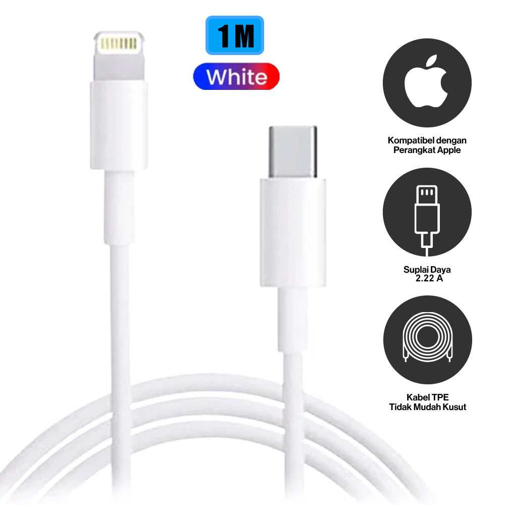 Jual Kabel Charger Lightning Fast Charging USB Type C to | Jakmall.com