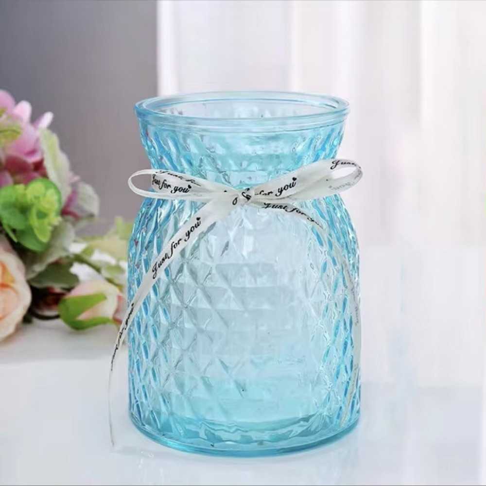 Jual Vas Bunga Kaca Bening Tebal Unik Crystal Nova Glass Flower