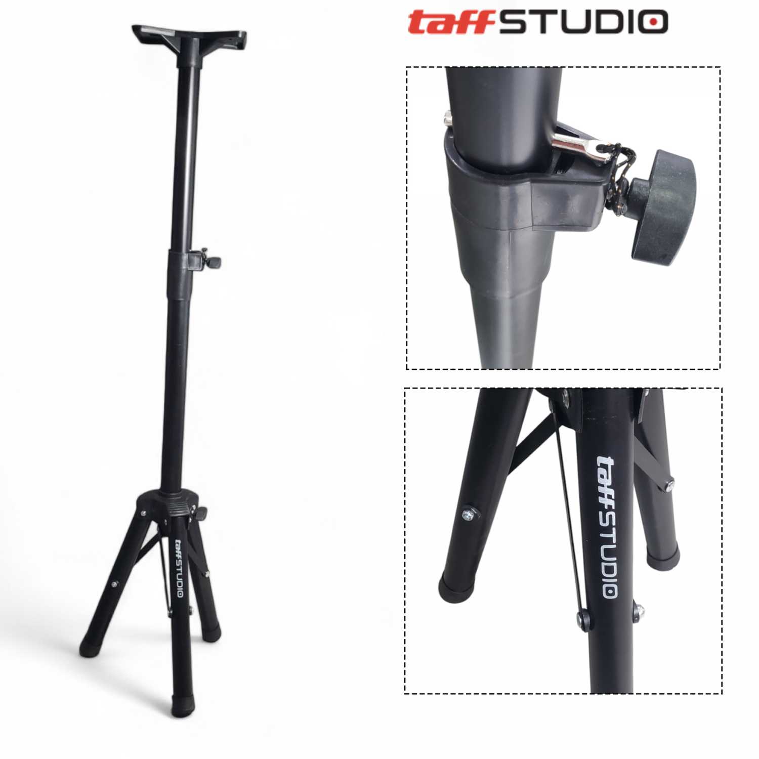 Jual TaffSTUDIO Floor Tripod Stand Speaker Audio System 1.2M