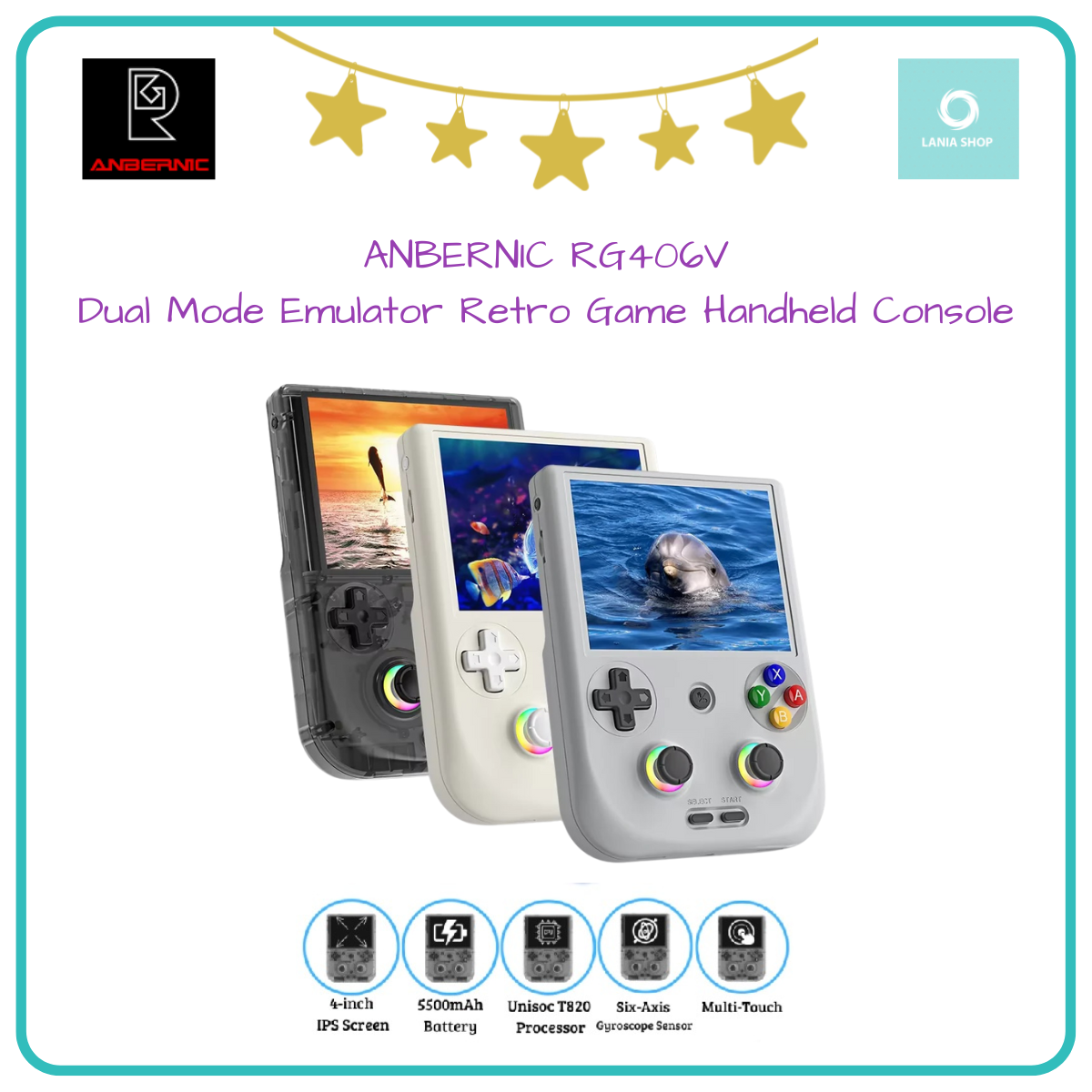 Jual ANBERNIC RG406V - Dual Mode Emulator Retro Game Handheld