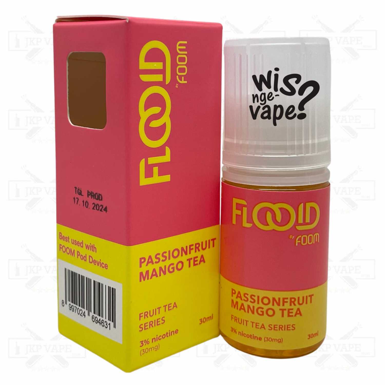 Jual Foom Fruit Tea 30ml 30mg - Salt Liquid by Flooid x Foom