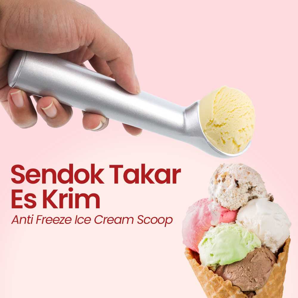 Jual Ice Cream Scoop Manual Sendok Takar Gula Kopi Anti Freeze