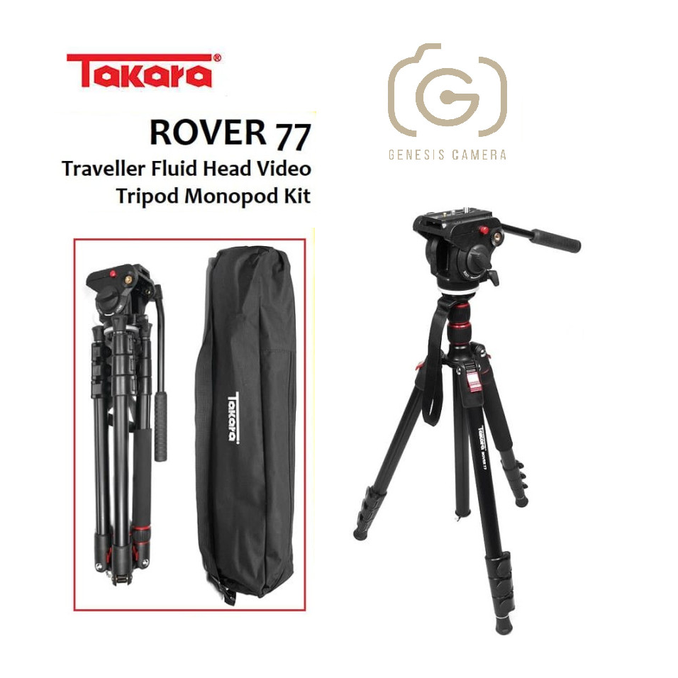 Jual Takara Fluid Head Video Tripod Monopod Rover 77 | Jakmall.com