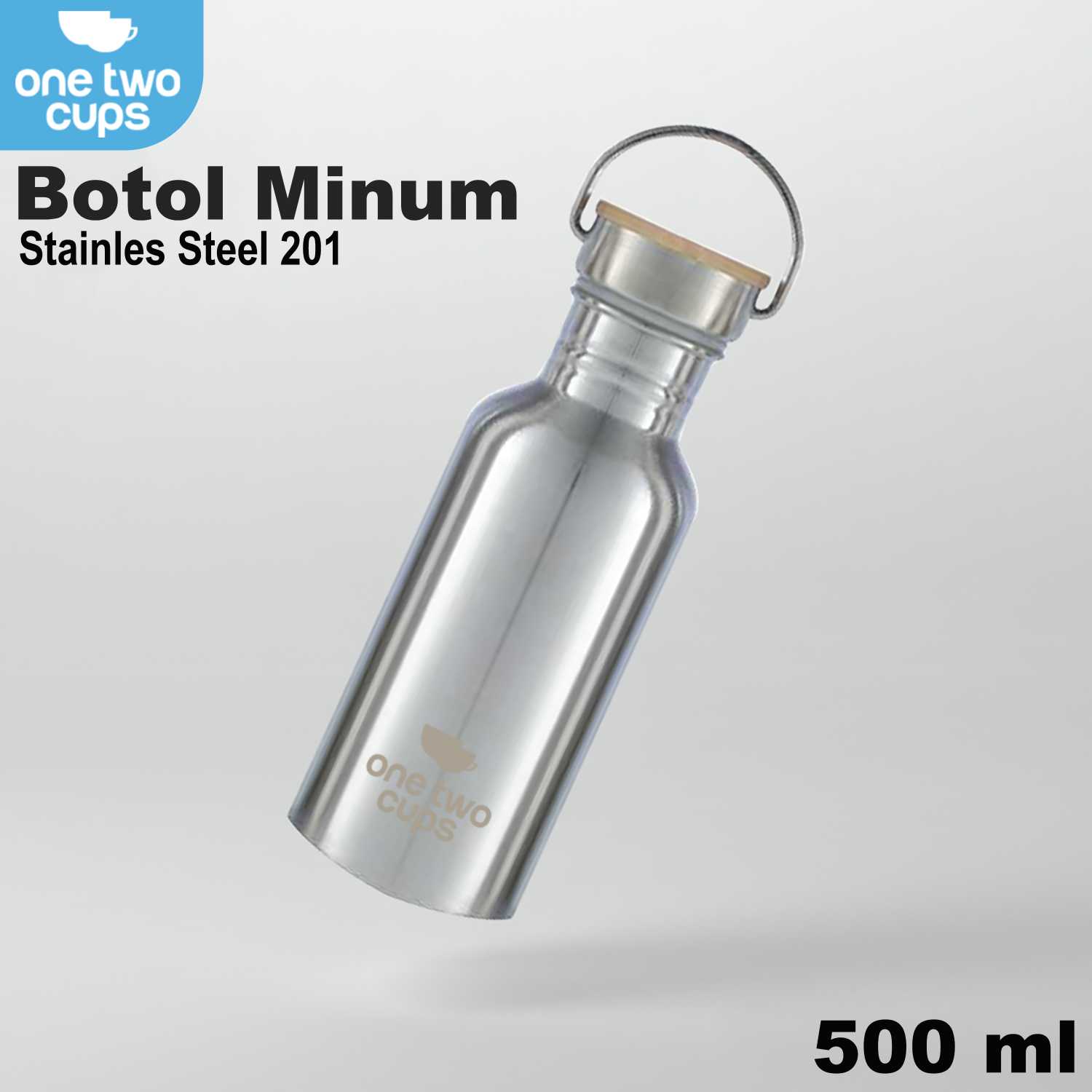 Jual One Two Cups Botol Minum Portable Stainless Steel 500ml