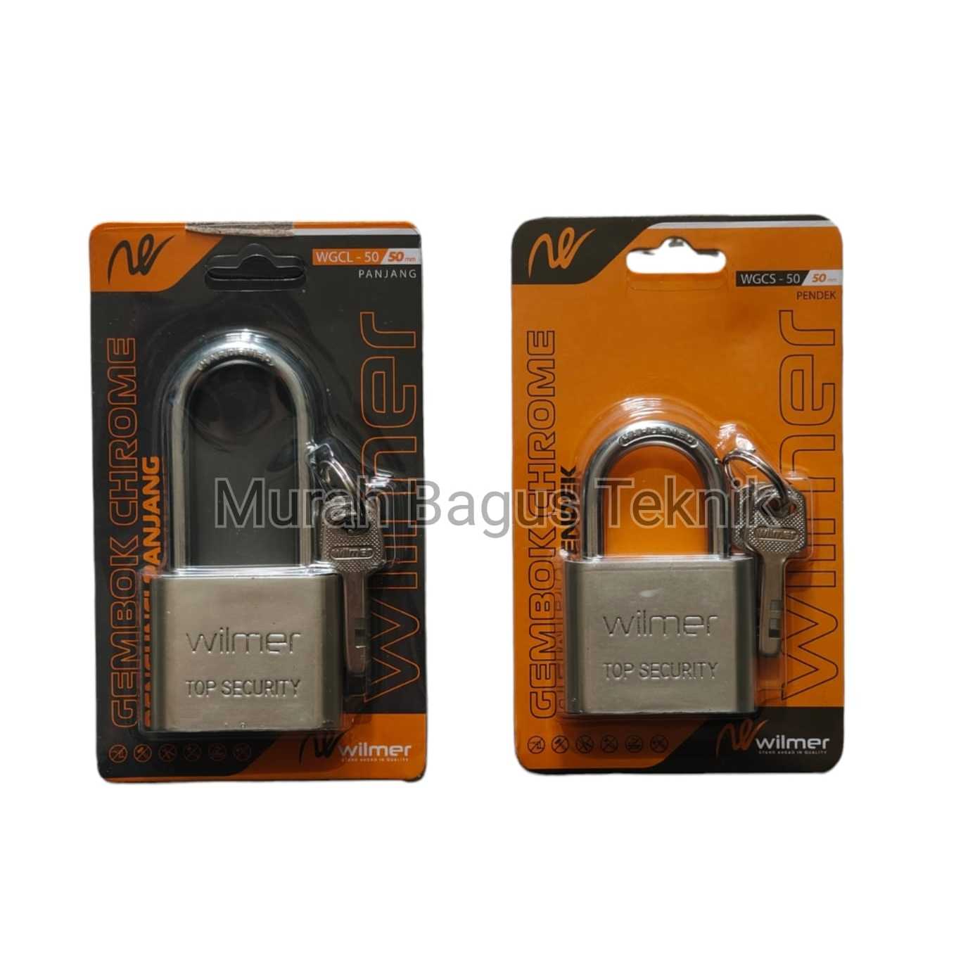 Jual Gembok Oval Body Satin Pendek 50mm / Gembok Pintu Pagar