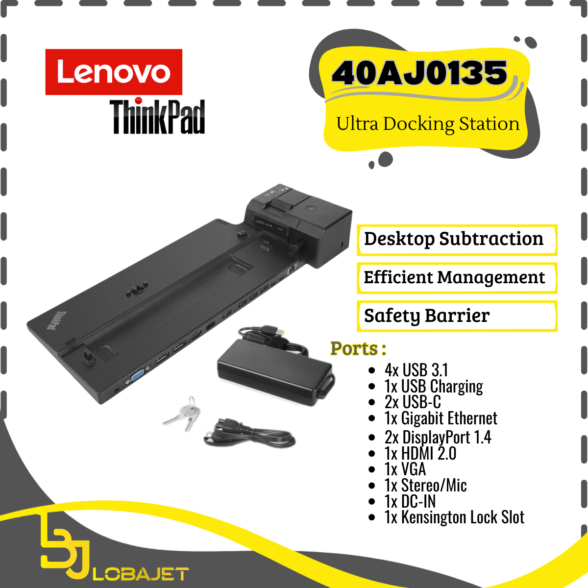 Jual LENOVO ThinkPad Ultra Docking Station Premium - 40AJ0135CN
