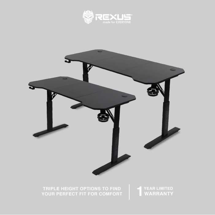 Jual Rexus Standing Desk Meja Gaming Fort RXD-121 & RXD-141