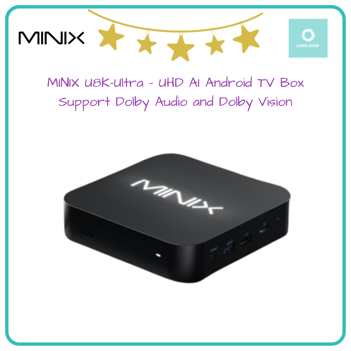 Jual MINIX U8K-Ultra - UHD AI Android TV Box - Support Dolby
