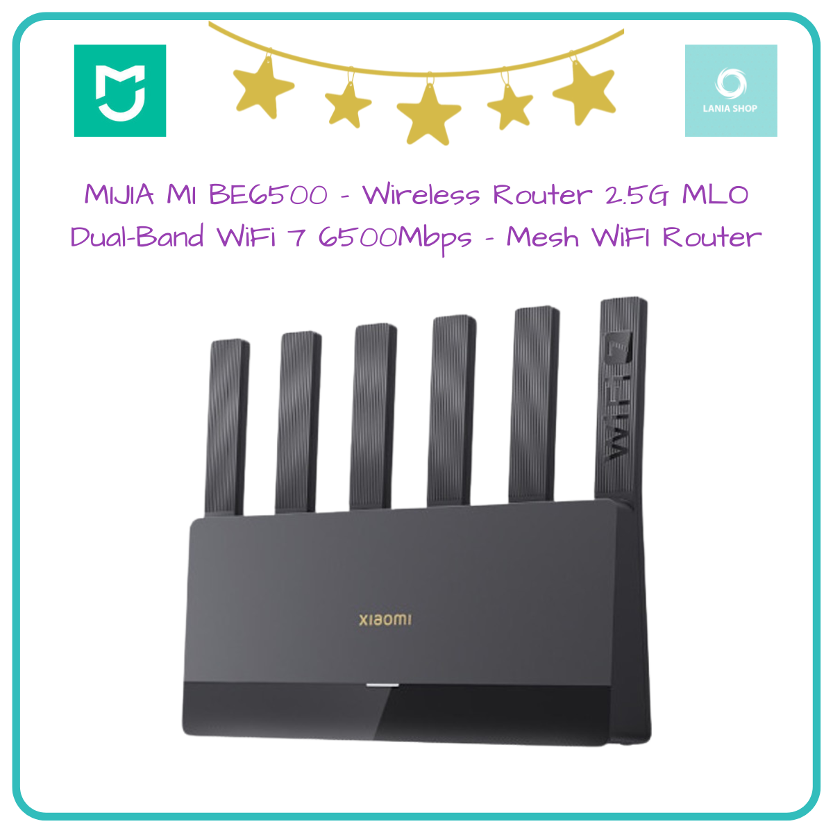 Jual MIJIA MI BE6500 - Wireless Router 2.5G MLO Dual-Band WiFi 7