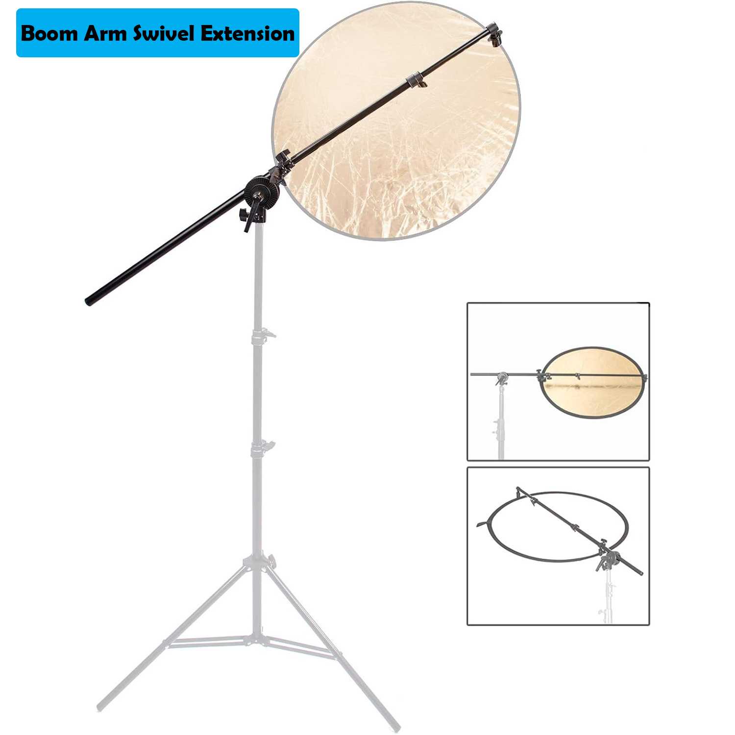 Jual LACYFANS Boom Arm Swivel Extension Reflector Diffuser Clamp