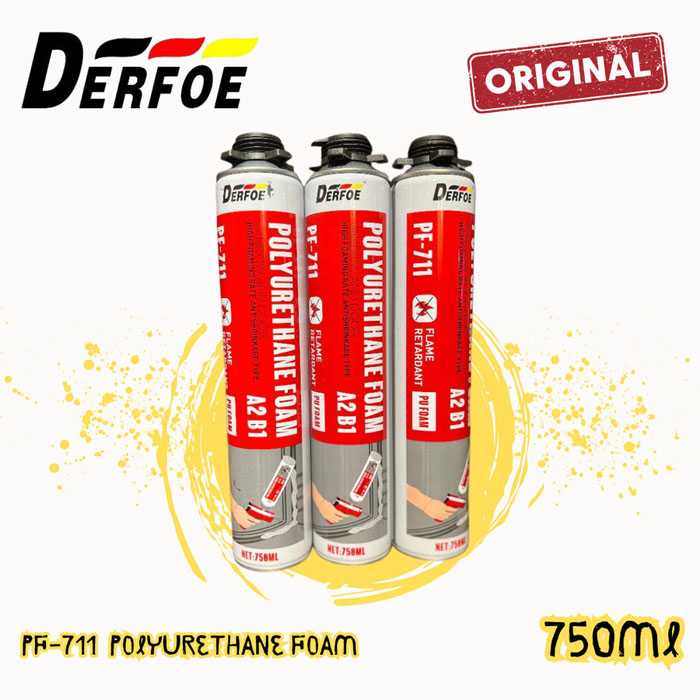 Jual Derfoe PF-711 PU Foam Polyurethane 750 ml Spray Busa
