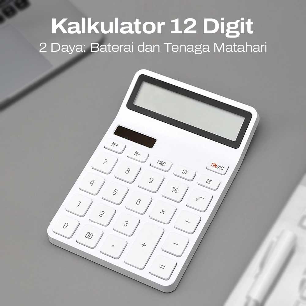 Jual Kaco LEMO Calculator Kalkulator 12 Digit Dual Power Solar