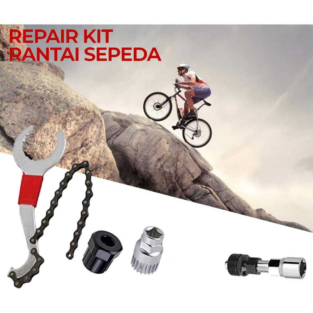 Jual TaffSPORT Set Repair Kit Rantai Sepeda Kunci Crank and