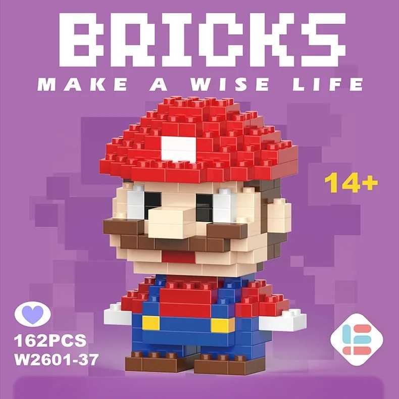 Jual BRICKS Mainan Balok Susun Karakter Mario Figure 162 PCS
