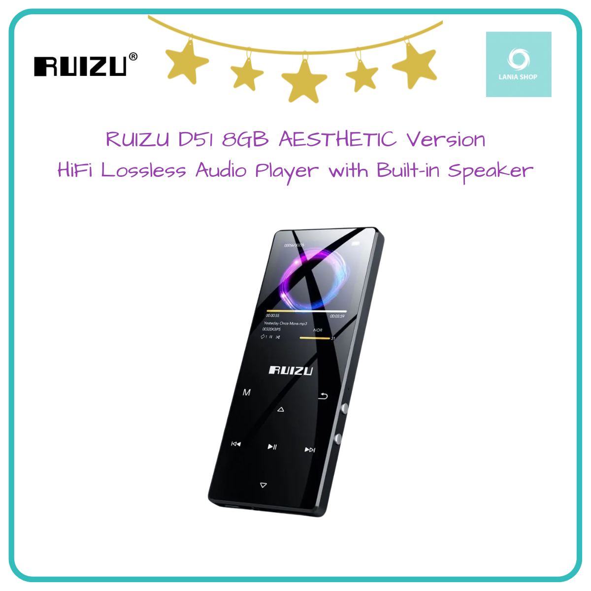 Jual RUIZU D51 8GB AESTHETIC Version - HiFi Lossless Audio Player