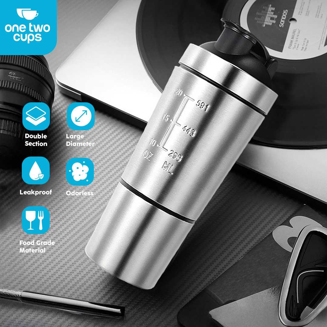 Jual One Two Cups Botol Minum Tumbler Double BPA Free Stainless