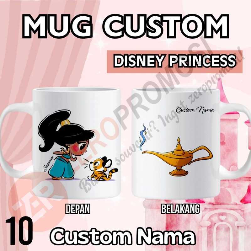 Jual Mug Custom Disney Princess Custom Nama | Jakmall.com