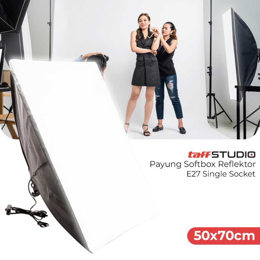 Jual TaffSTUDIO Single Socket E27 Light Bulb Softbox Photography