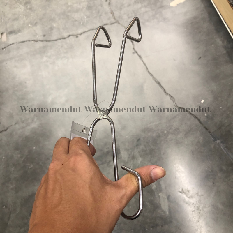 Jual Capitan Roti Ikan BBQ Arang Model Gunting Bahan Baja 30cm