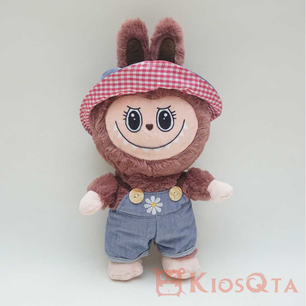 Jual boneka labubu the monsters exciting macaron coklat tua