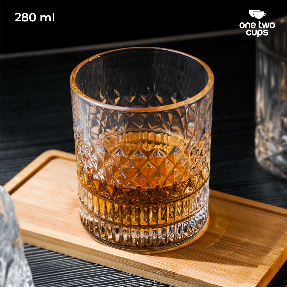 Jual One Two Cups Gelas Whisky Cocktail Old Fashion Rock Glass