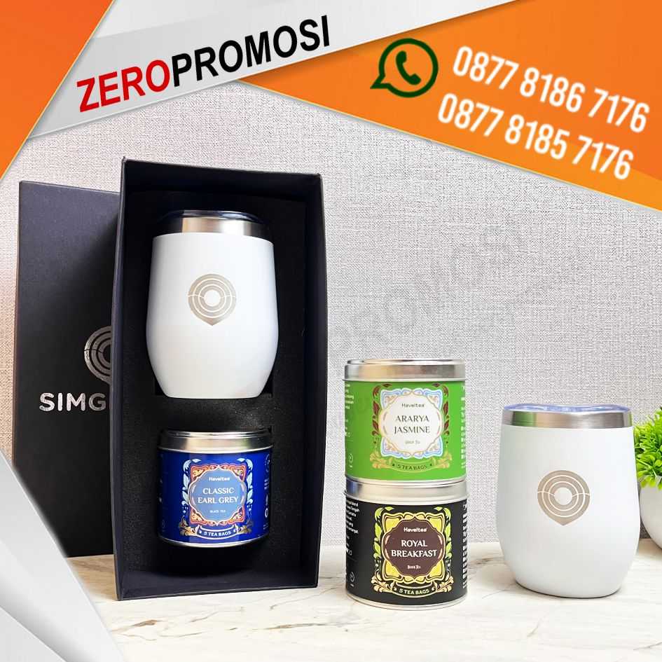 Jual Souvenir Hampers Gift Set Tumbler Tea Custom Logo | Jakmall.com