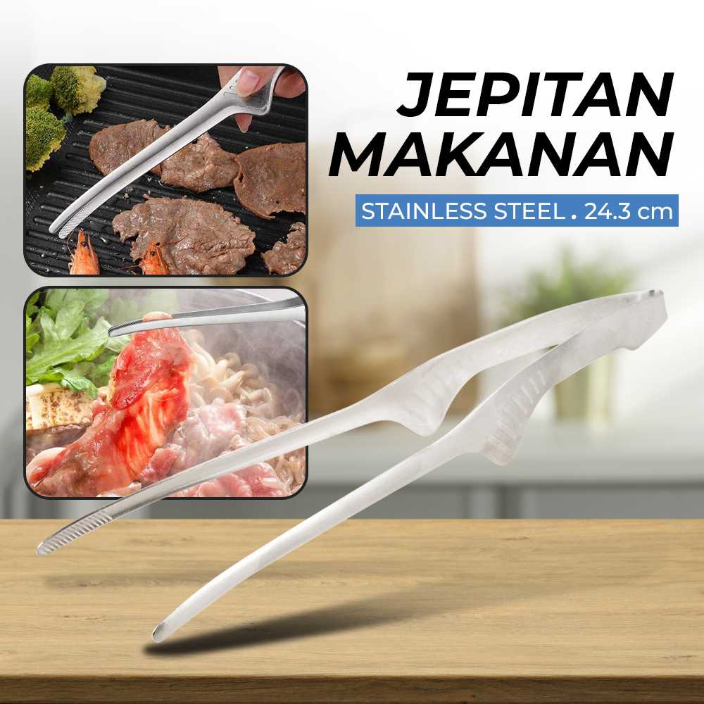 Jual Capitan Daging Korean BBQ Anti Slip Stainless Steel 24.3cm