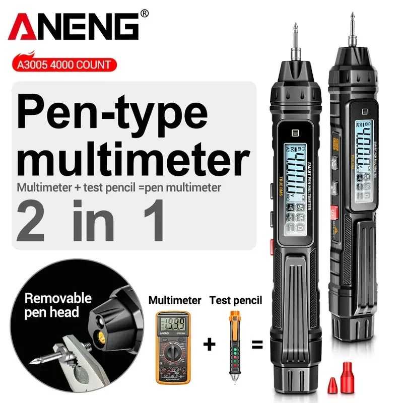 Jual ANENG Digital Multimeter Tespen 2in1 Tester AC Voltage NCV