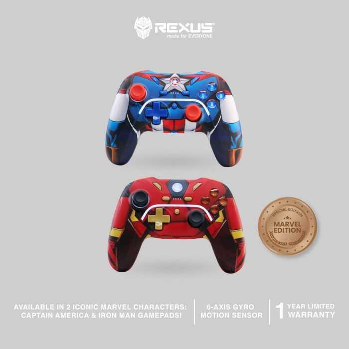 Jual Rexus Gamepad Wireless Daxa Asteria AX1 Marvel Special
