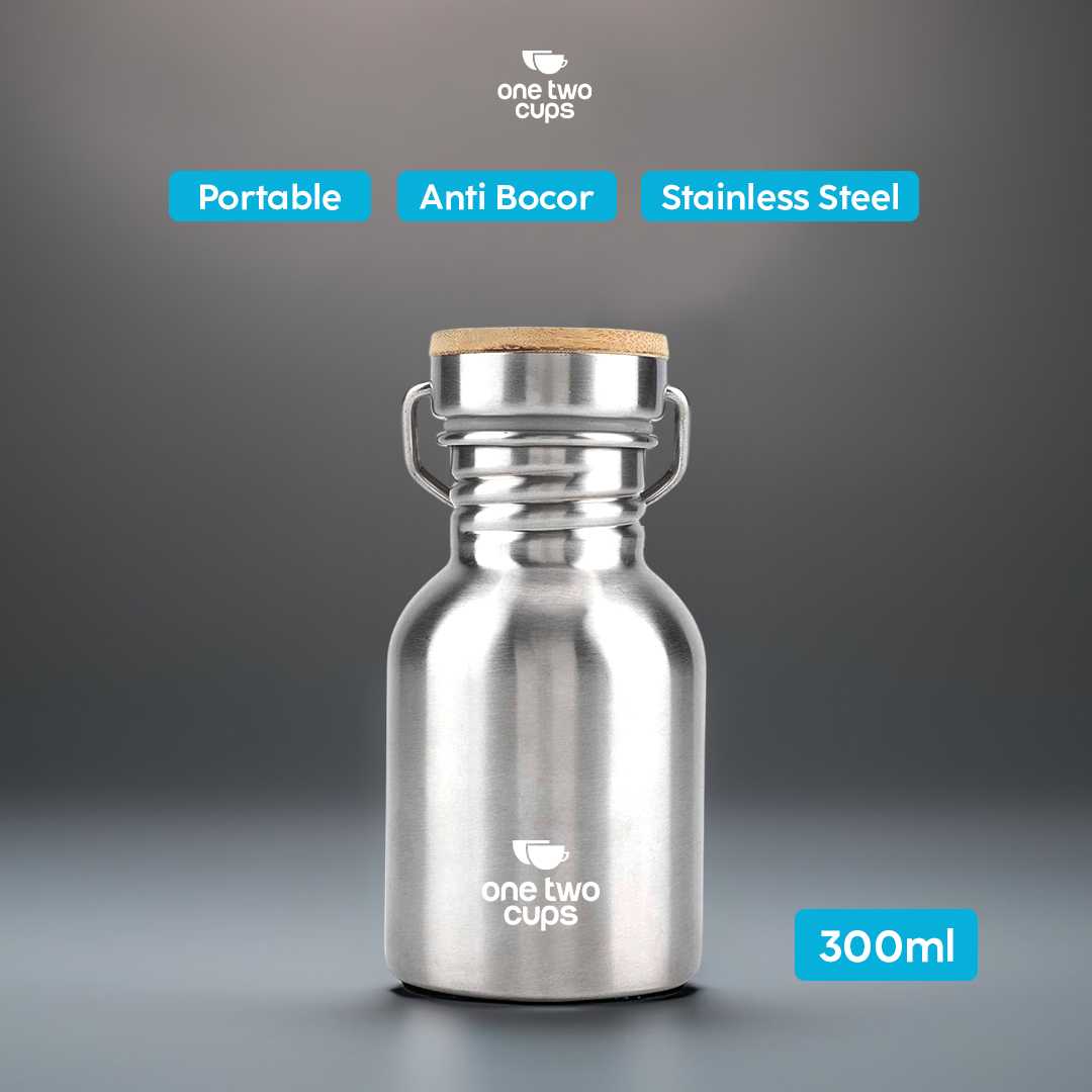 Jual One Two Cups Botol Minum Stainless Steel Water Bottle 300ml