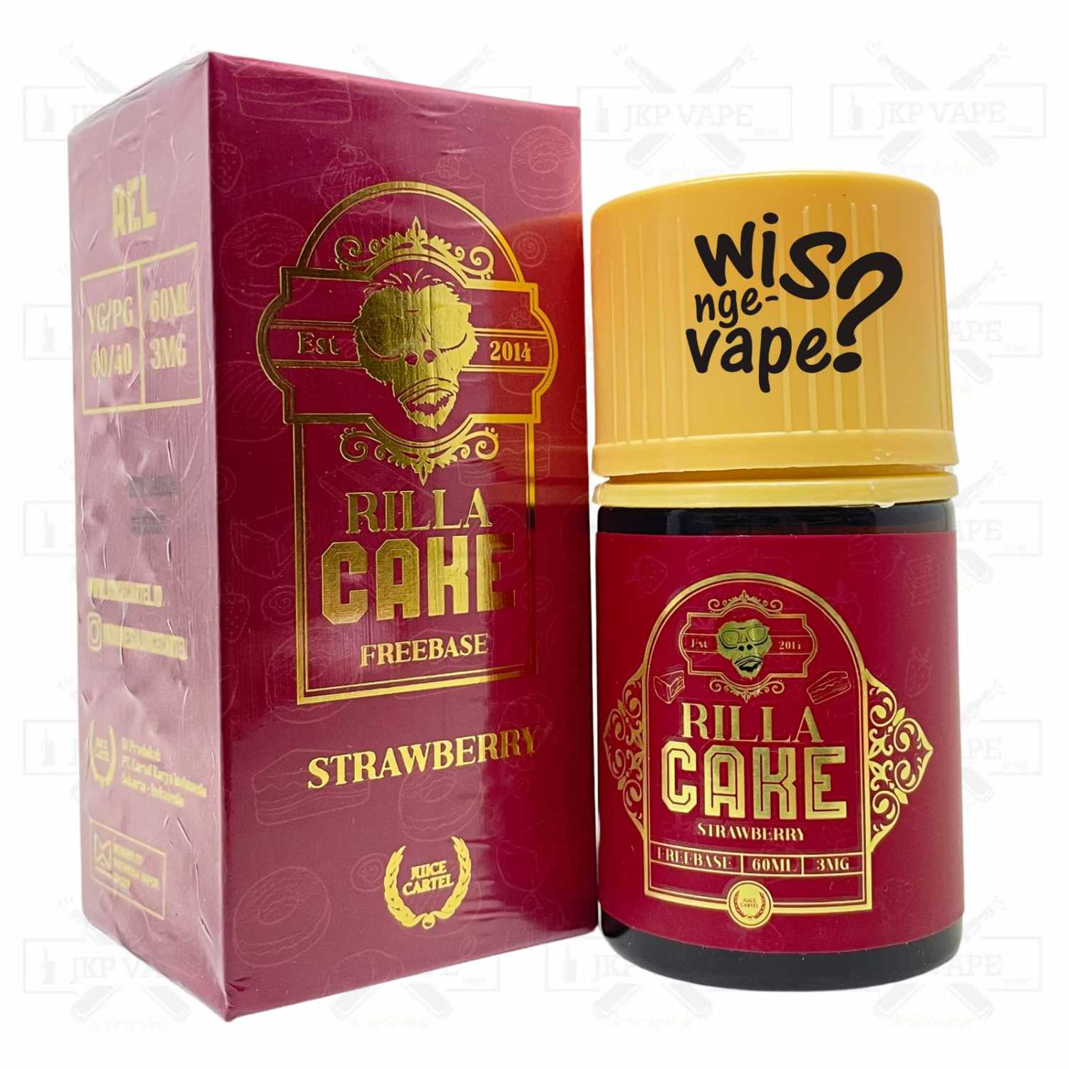 Jual CakeRilla 60ml - Liquid Vape Cake Rilla By IJC - Rilla Cake