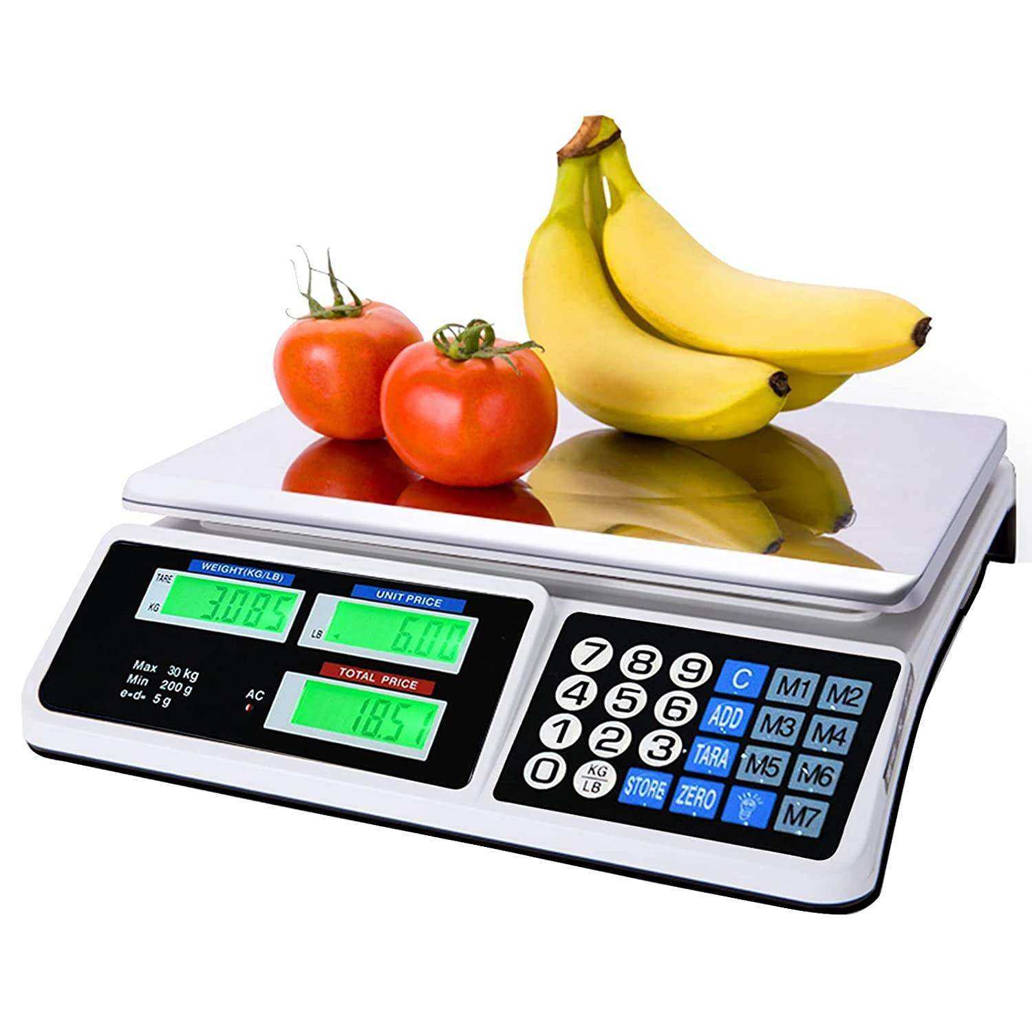 Jual JIAHE Timbangan Buah Harga Digital Scale Pricing Dual LCD