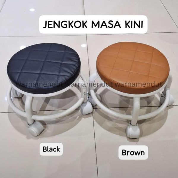 Jual Kursi Roda Bulat Mini Putar 360 Derajat Bangku Kecil