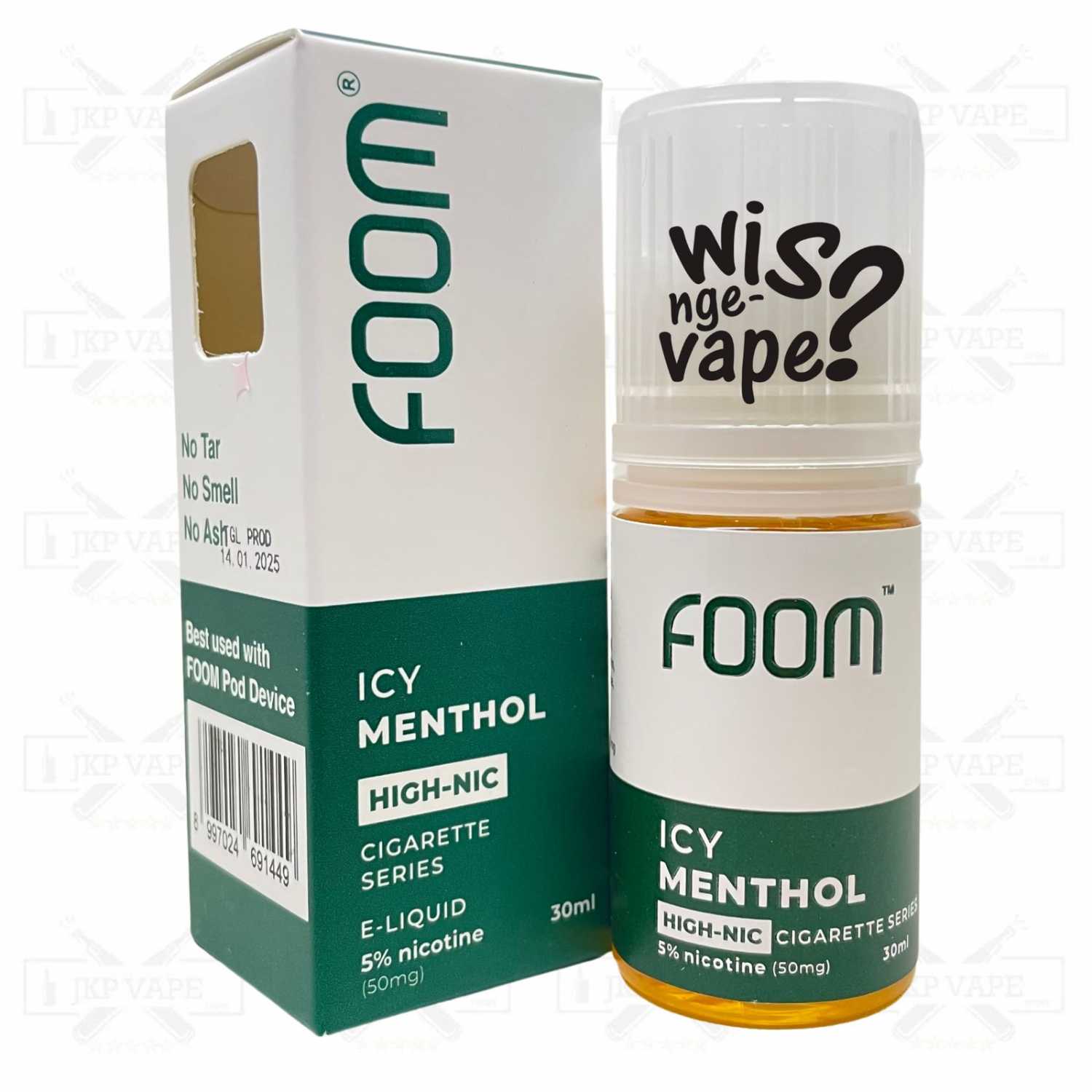 Jual Foom Icy Menthol 30ml - Salt Nic Liquid Vape By Foom