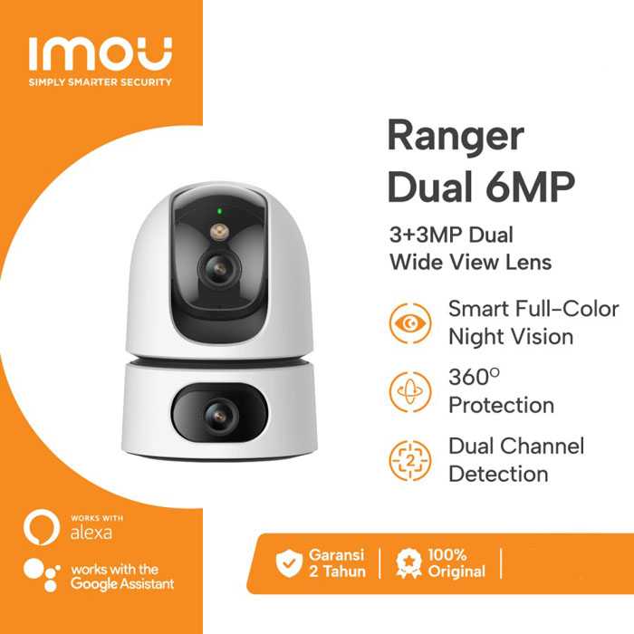 Jual Imou Ranger Dual 6MP Indoor Smart Security Camera Dual Lens