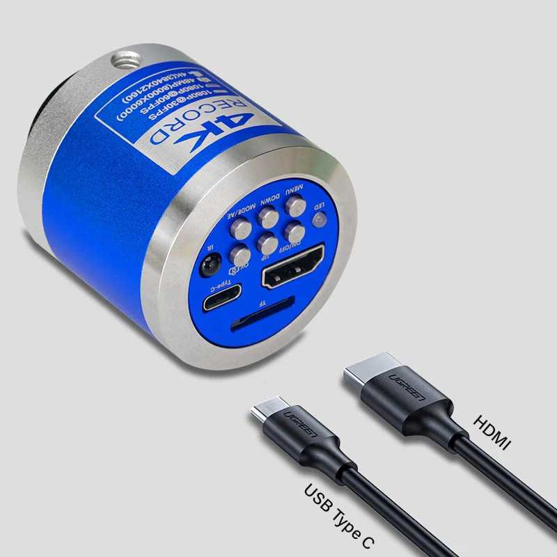 Jual AMSZOOM Kamera Mikroskop Industrial Ultra HD 4K with LED