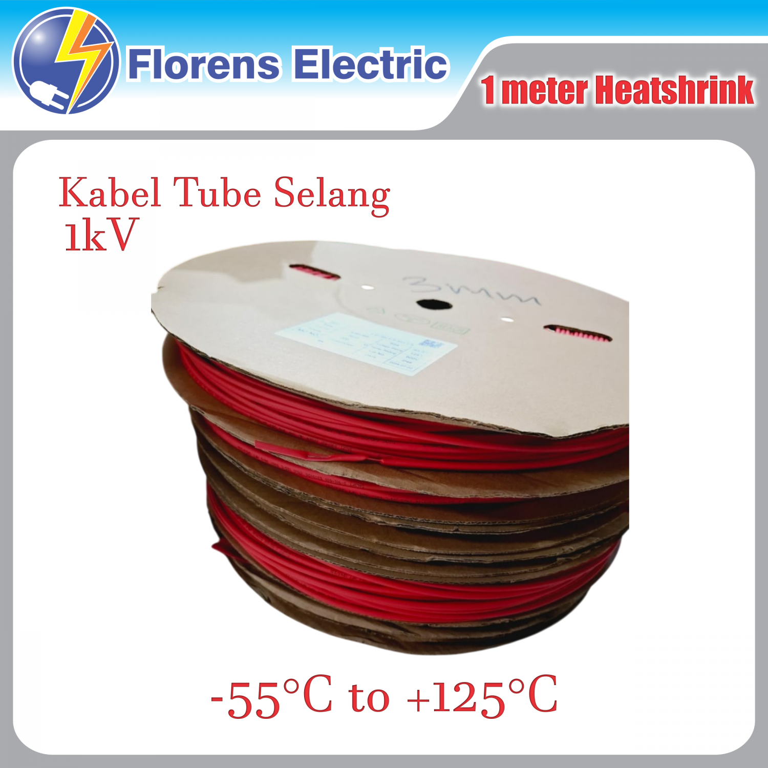Jual harga @ 1 meter Heatshrink Selongsong bakar Kabel Tube