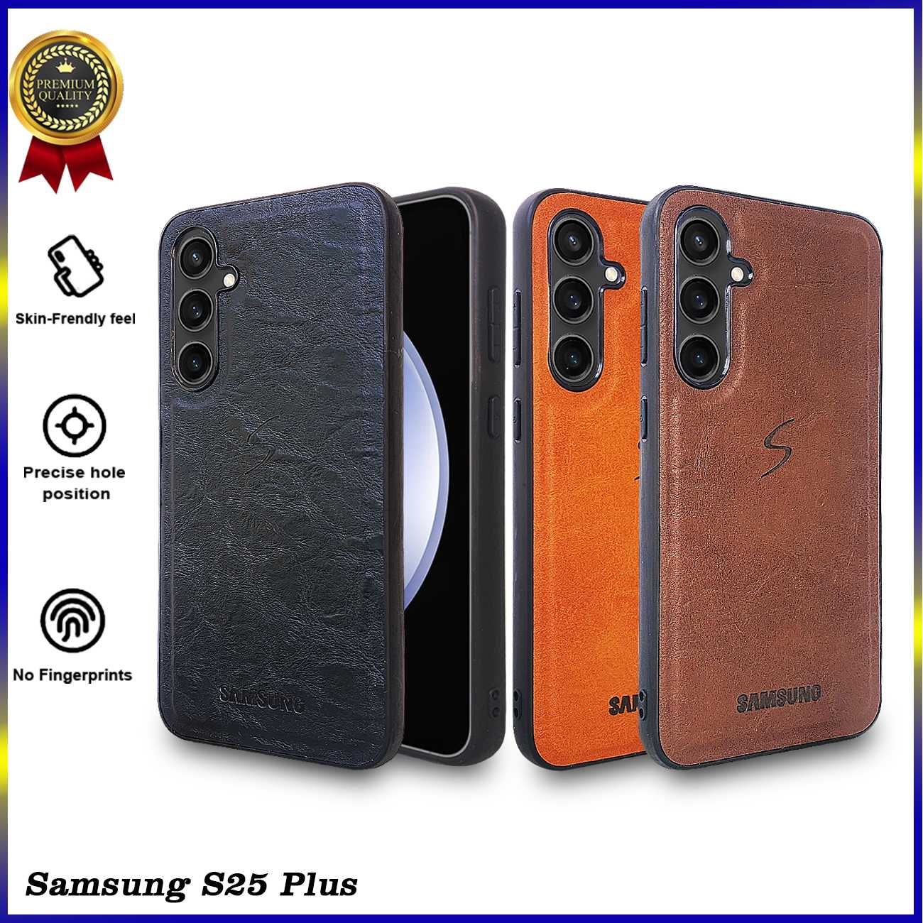 Jual Samsung S25 Plus Casing Premium SVL Leather Hybrid Case