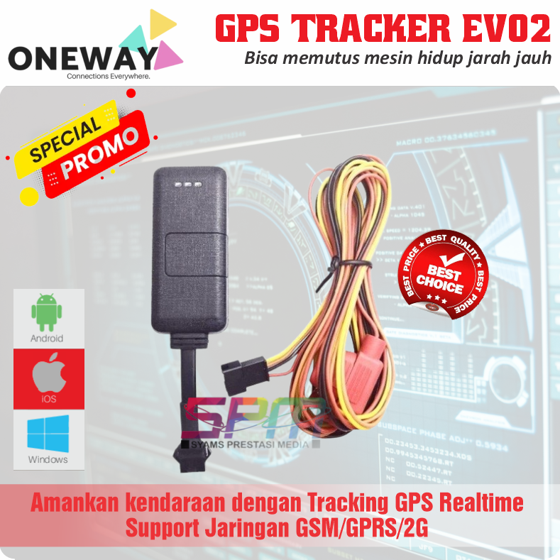 Jual ONEWAY EV02 OW-EV02 GPS Tracker 2G Tracking Realtime