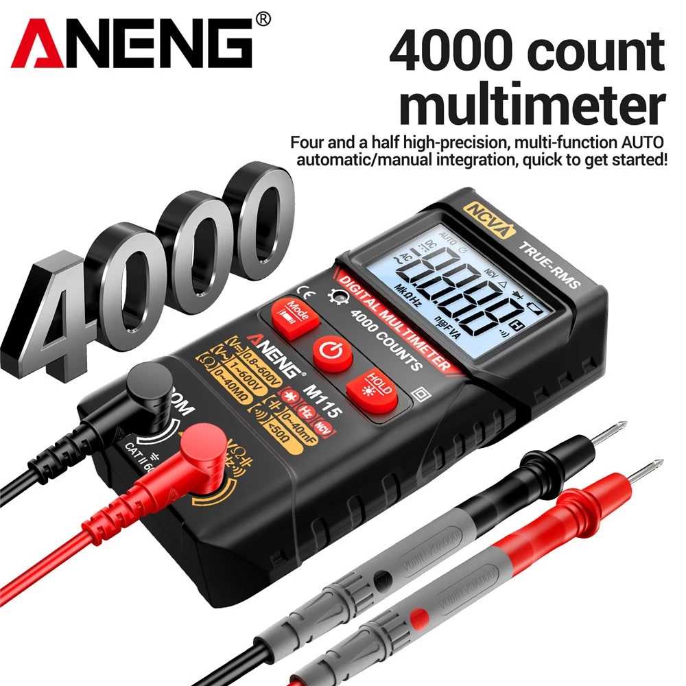 Jual ANENG Digital Multimeter Mini Voltage Tester True RMS - M115