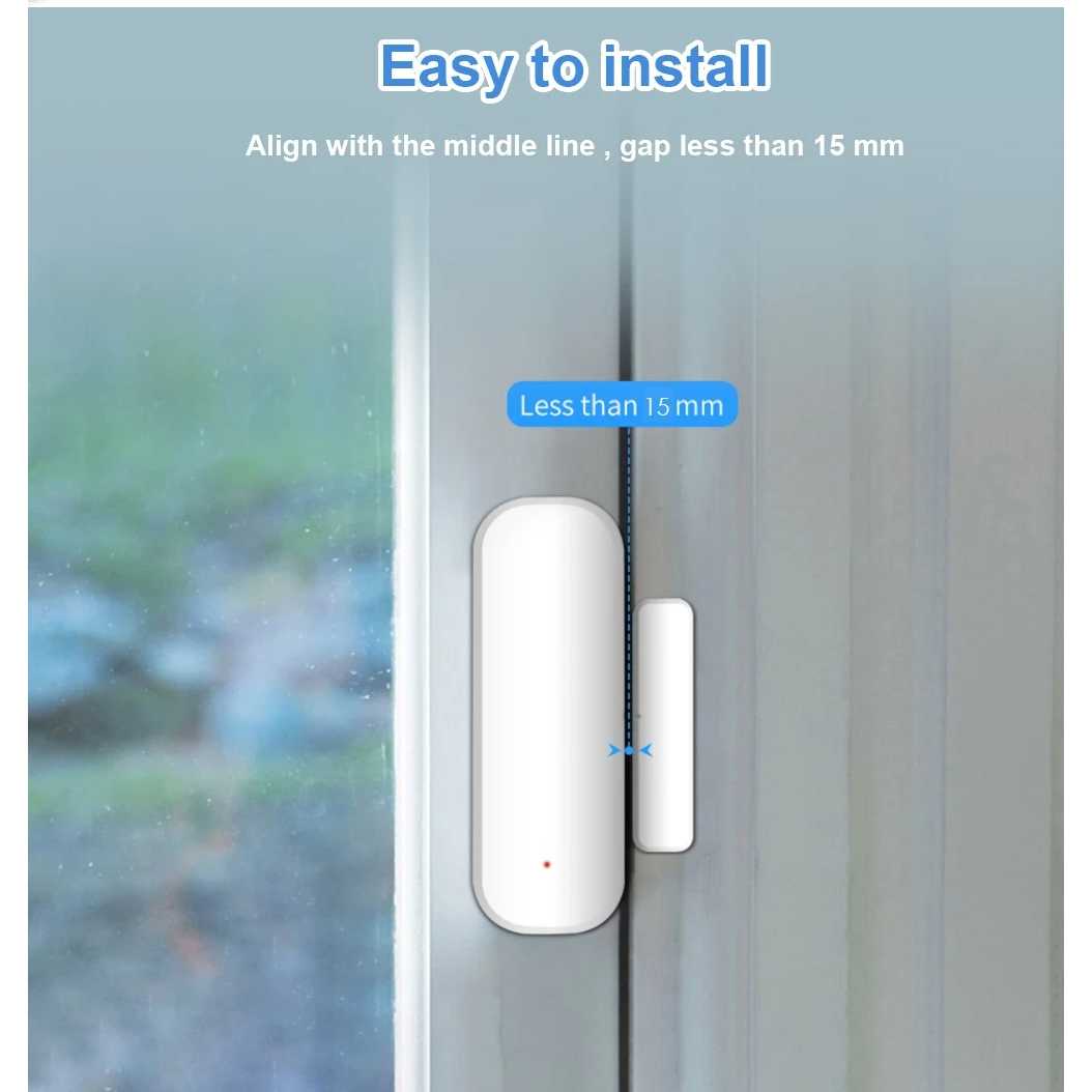 Jual Aubess Sensor Pintu Jendela ZigBee Tuya Smart Wireless