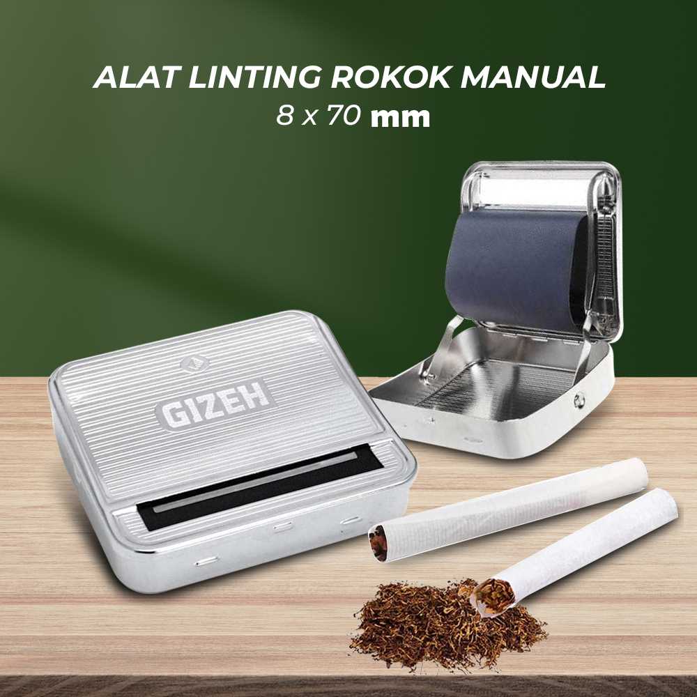 Jual GIZEH Alat Linting Rokok Manual Cigarette Roll Box 8x70mm